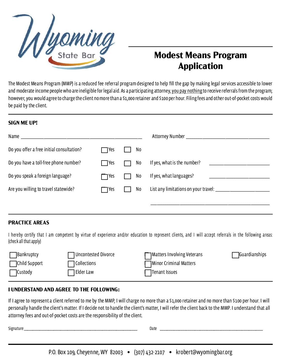 Sign Me Up! – Wyoming State Bar